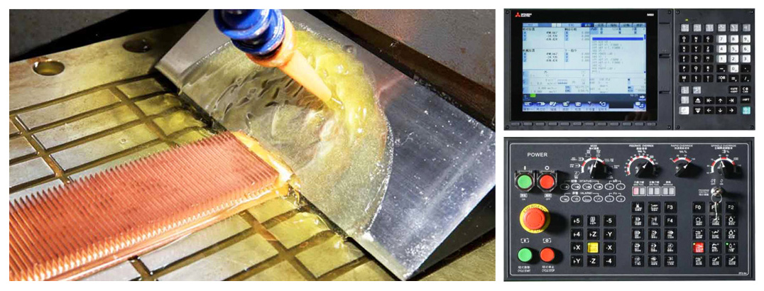 Skiving Fin Heatsinks Machine DG-4012,heat sink with skived fins,heat ...